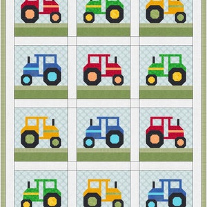 Tractor Quilt Block Pdf Pattern - Etsy