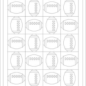 Football Quilt Block PDF Pattern - Etsy