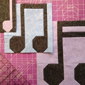 Piano and Music Note Quilt Pattern Pack - Etsy