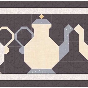 Teapot Quilt Block Downloadable PDF Pattern - Etsy