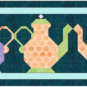 Teapot Quilt Block Downloadable PDF Pattern - Etsy