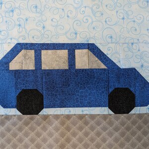 Van Automobile Quilt Block Pdf Pattern Instant Download - Etsy