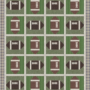 Football Quilt Block PDF Pattern - Etsy
