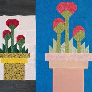 Flowerpot Quilt Pattern Pack Pdf - Etsy