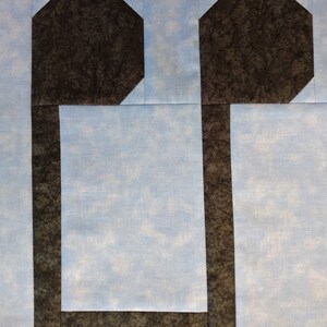 Music Note Quilt Block Pdf Pattern - Etsy