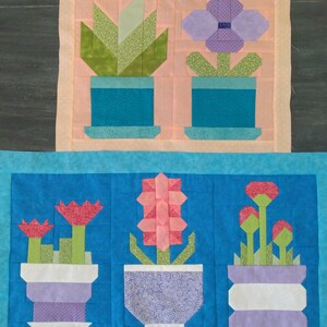 Flowerpot and Succulent Sampler Quilt Pattern Combo Pack Pdf - Etsy