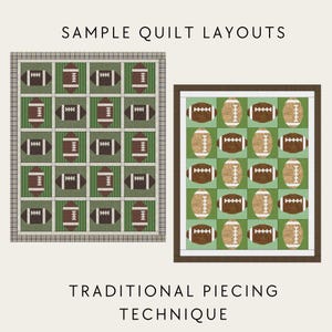 Football Quilt Block PDF Pattern - Etsy