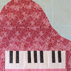 Piano (keyboard) Quilt Block PDF Pattern - Etsy