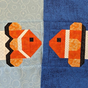 Sea Life Sampler Quilt Pattern Pack Pdf Set of 9 Fish and Ocean ...