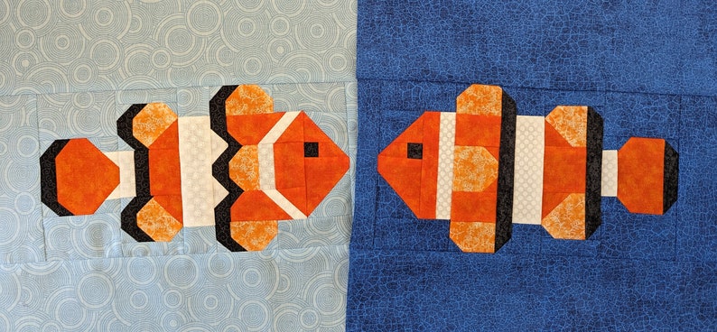 Sea Life Sampler Quilt Pattern Pack Pdf Set of 9 Fish and Ocean ...