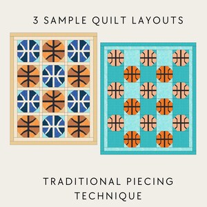 Basketball Quilt Block PDF Pattern - Etsy