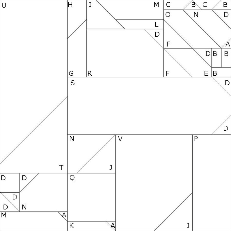 Conch Shell Quilt Block Pdf Pattern - Etsy
