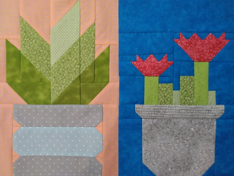 Succulent Sampler Quit Block Pattern Pdf Digital Download - Etsy