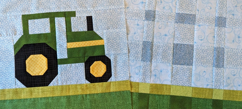 Tractor Quilt Block Pdf Pattern - Etsy