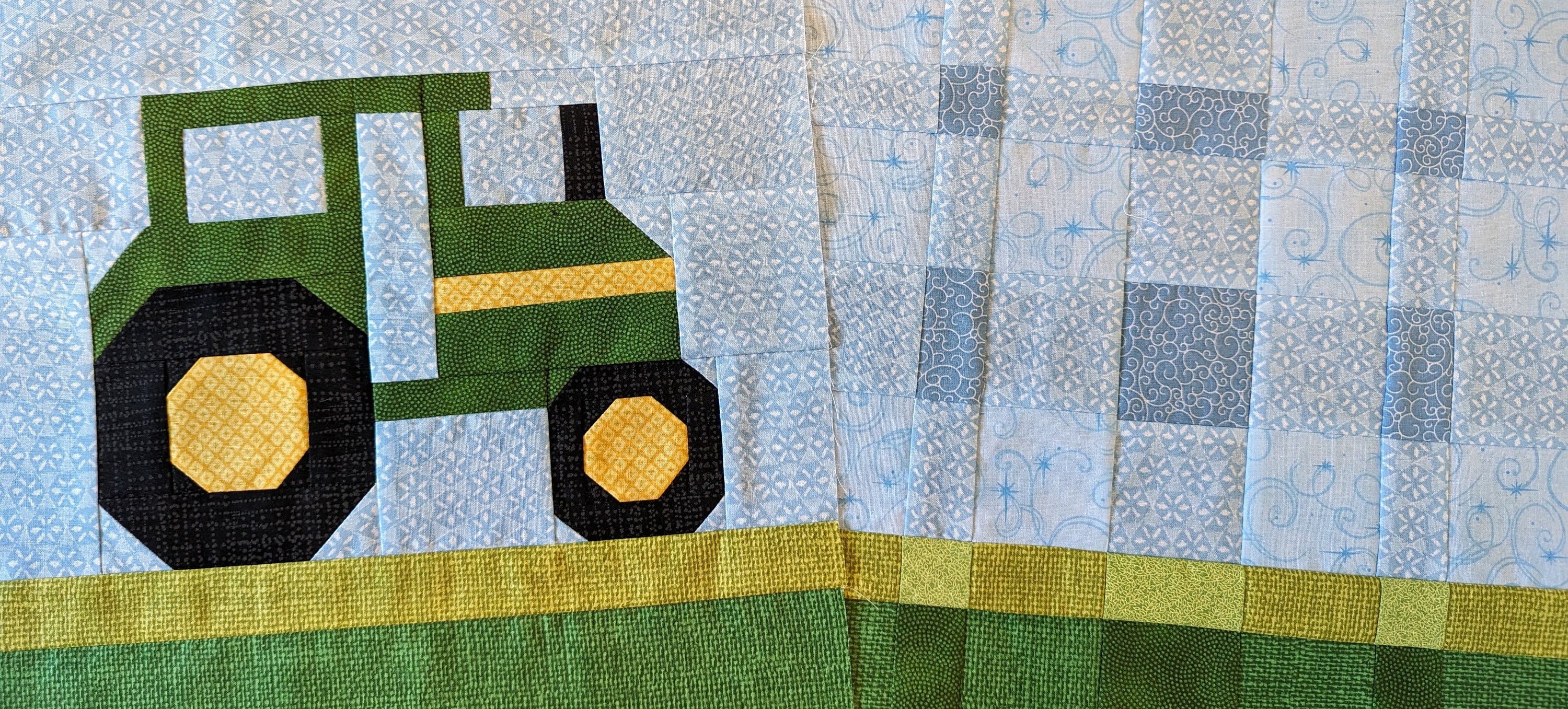 Tractor Quilt Block Pattern