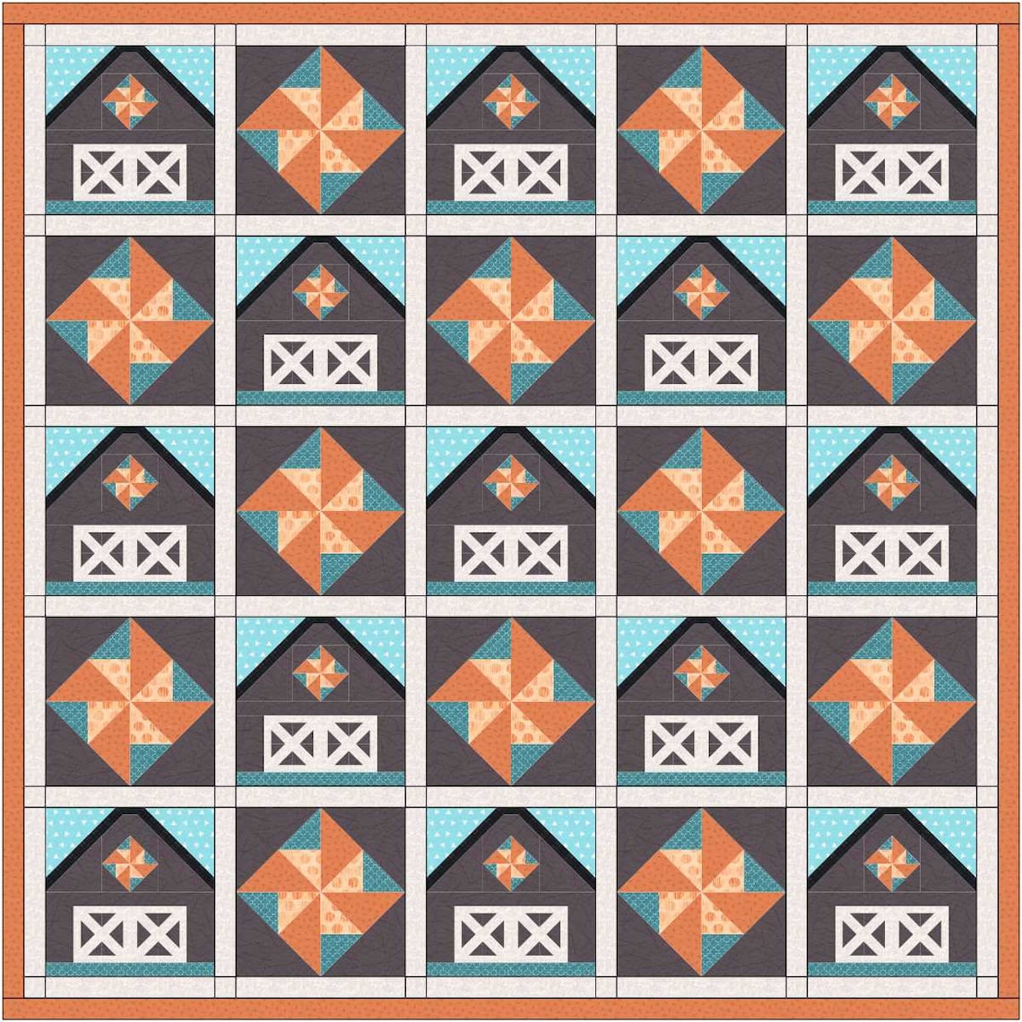 Barn Quilt Block PDF Pattern | Etsy