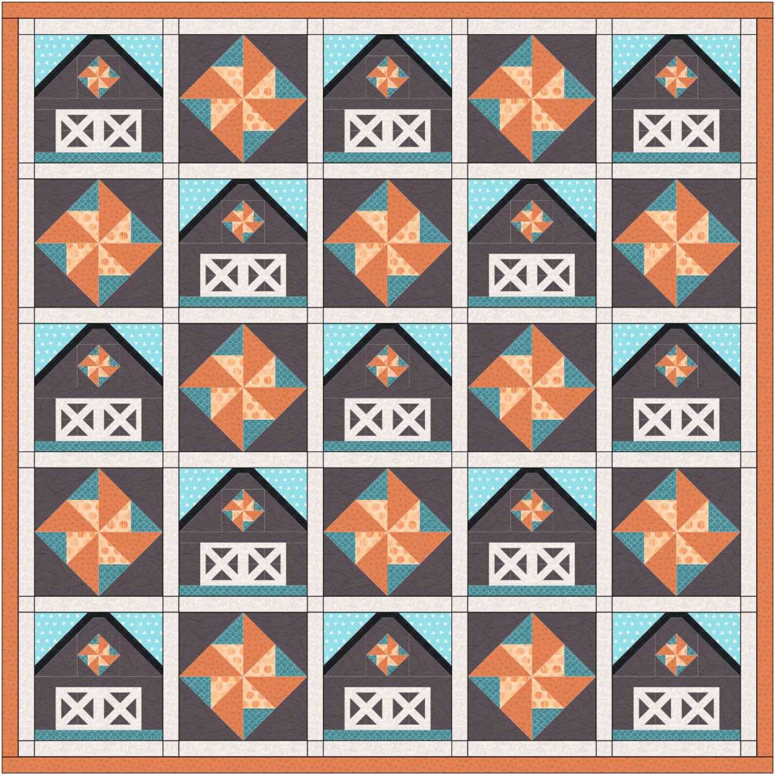 Barn Quilt Block PDF Pattern - Etsy