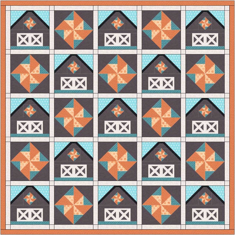 Barn Quilt Block PDF Pattern - Etsy