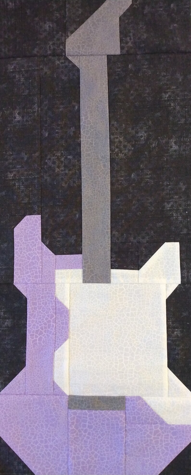 Guitar Trio Acoustic Folk Electric Guitar Quilt Block PDF - Etsy
