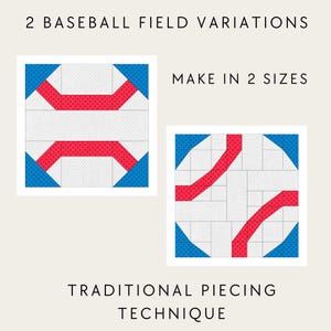 Baseball Fan Quilt Pattern Pack, Instant Download, Ball and Homerun ...