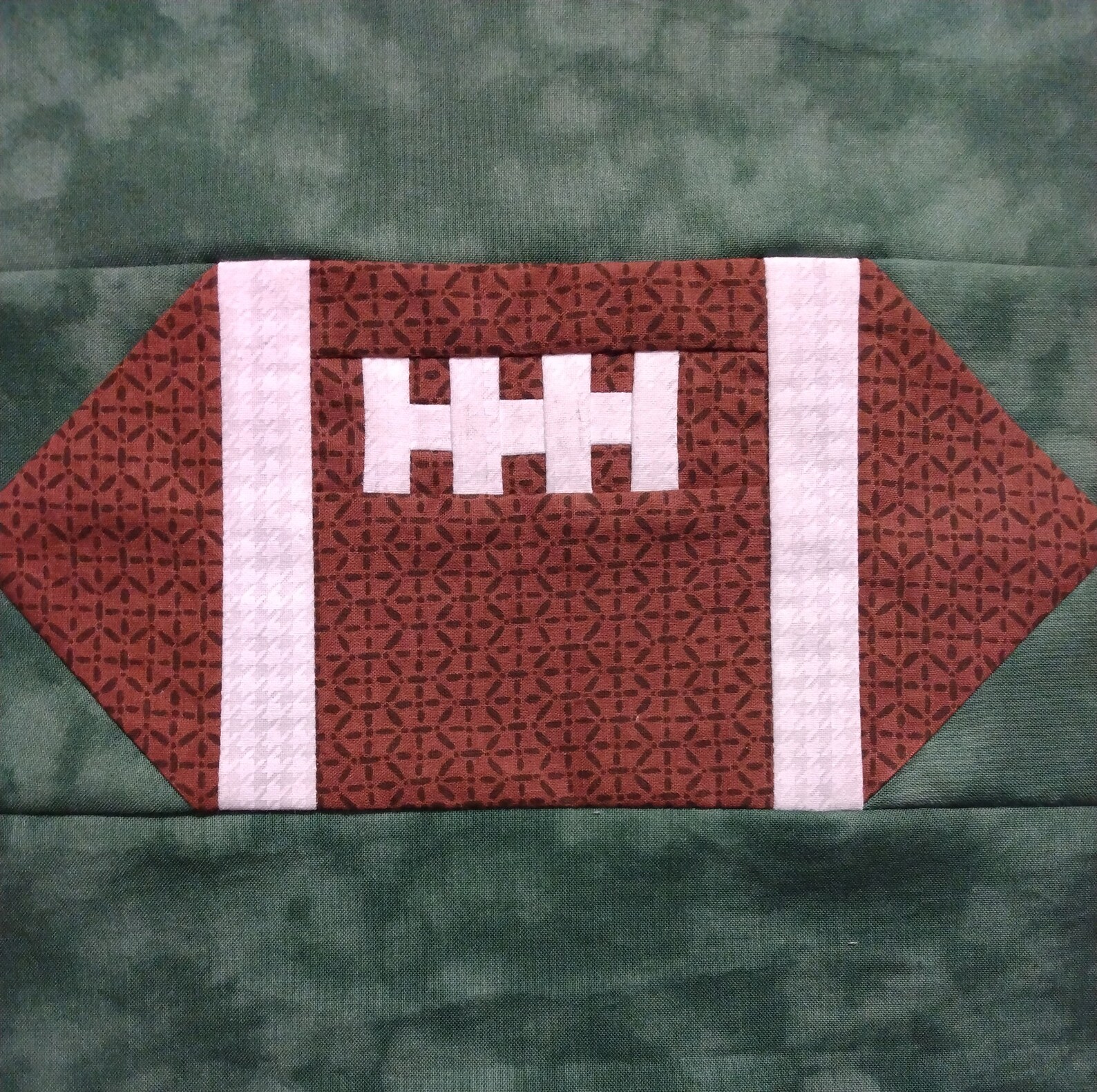 Football Quilt Block PDF Pattern - Etsy