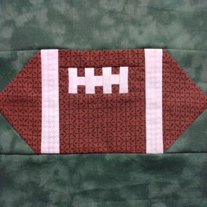 Football Quilt Block PDF Pattern - Etsy