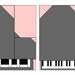 Piano keyboard Quilt Block PDF Pattern - Etsy