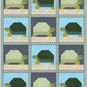 Tortoise Turtle Quilt Block Pdf Pattern - Etsy