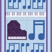 Piano and Music Note Quilt Pattern Pack - Etsy