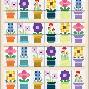 Flowerpot Quilt Pattern Pack Pdf - Etsy