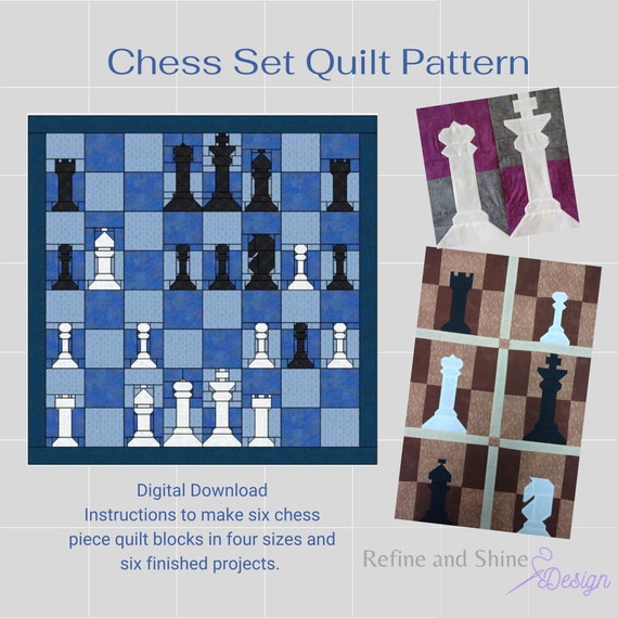 Chess Set Quilt Pattern Pack Pdf - Etsy