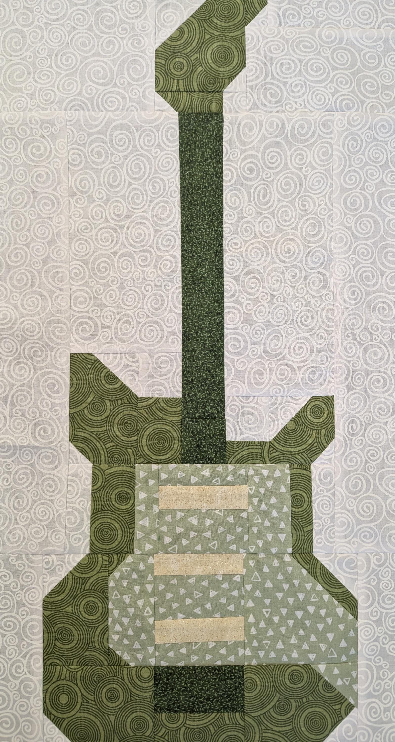 E-Gitarre Quilt Block PDF Pattern - Etsy.de