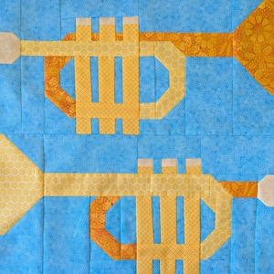 Trumpet Quilt Block PDF Pattern - Etsy