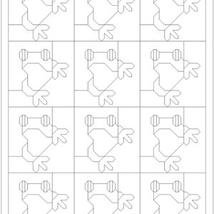Tree Frog Quilt Block Pdf Pattern - Etsy