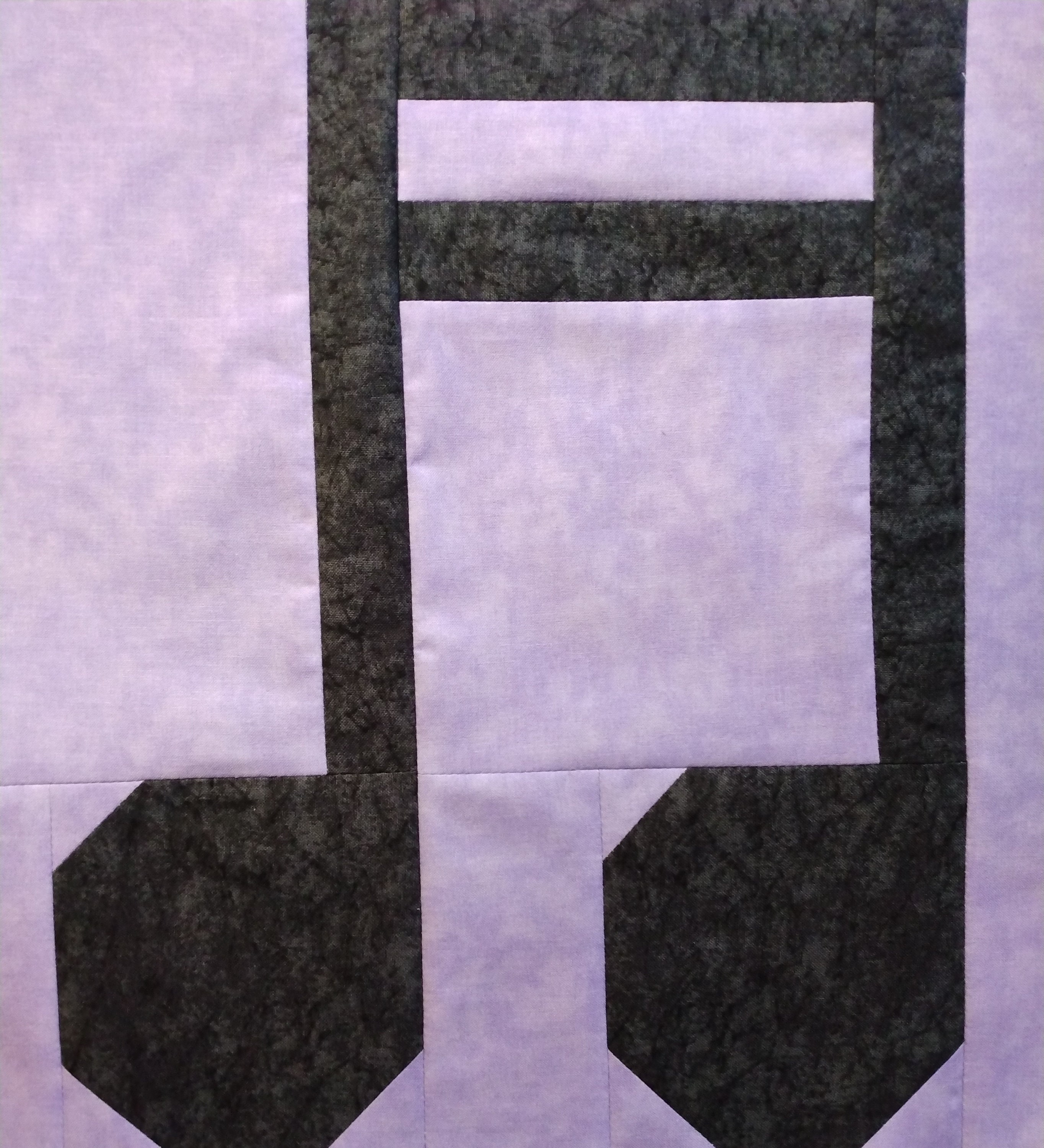 Music Note Quilt Block Pdf Pattern - Etsy