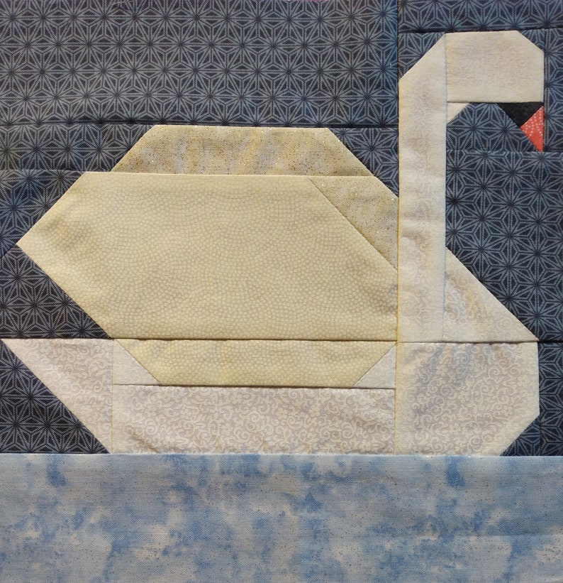 Swan Quilt Block Pdf Pattern - Etsy