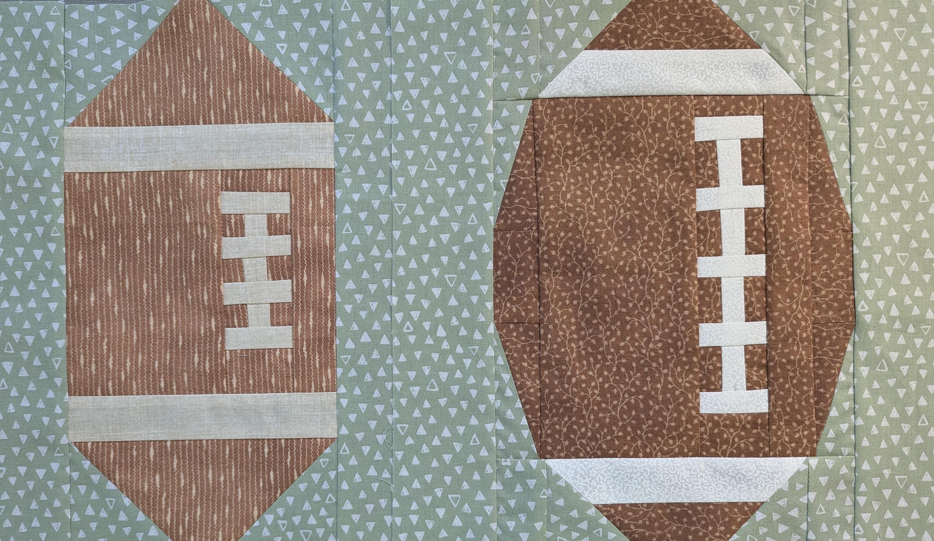 Football Quilt Block PDF Pattern - Etsy