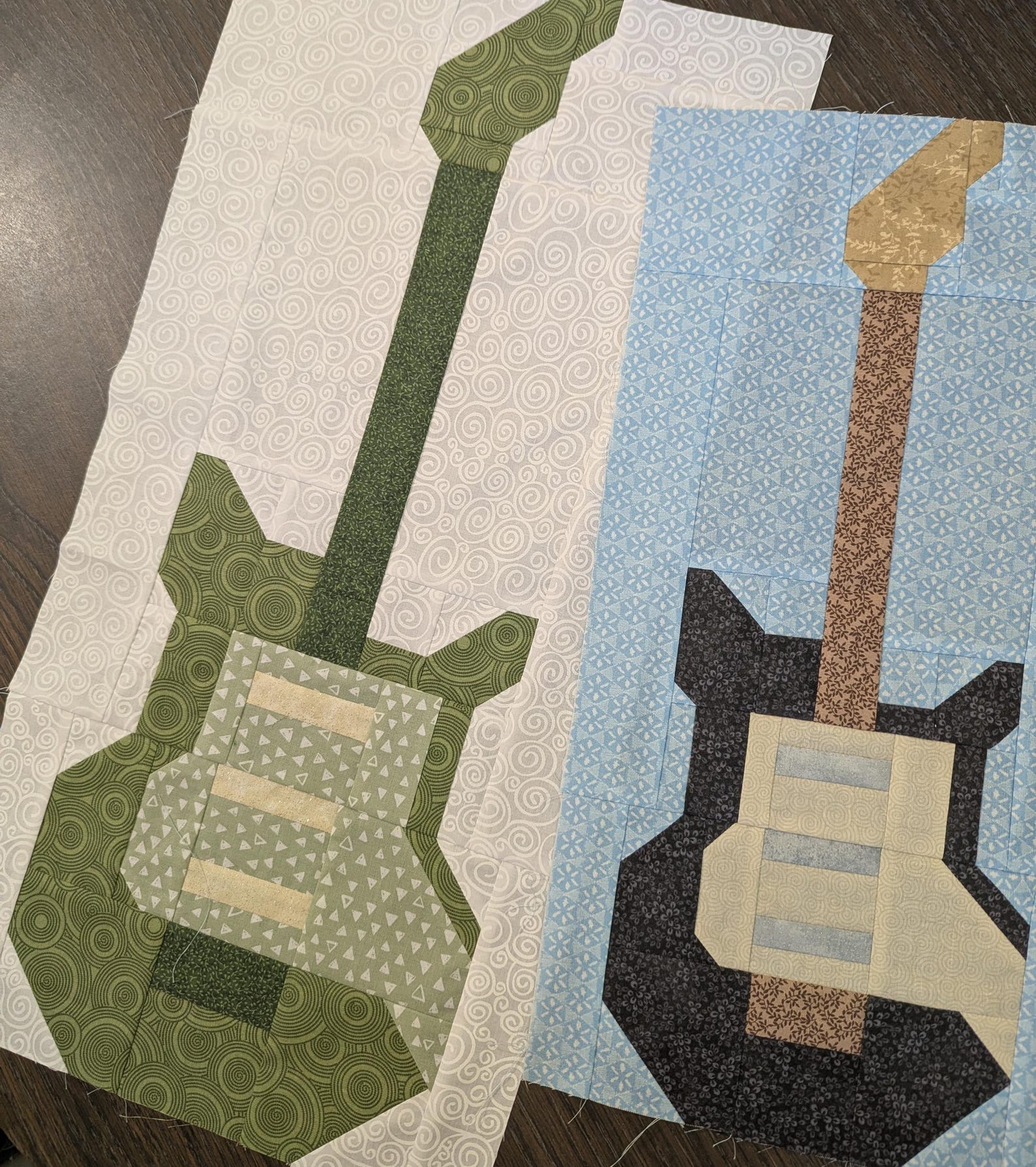 Electric Guitar Quilt Block PDF Pattern - Etsy
