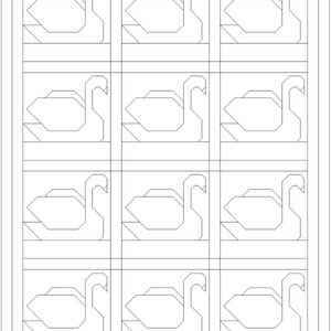 Swan Quilt Block Pdf Pattern - Etsy
