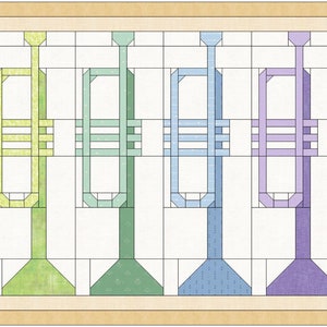 Trumpet Quilt Block PDF Pattern - Etsy