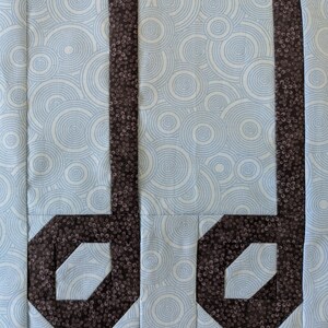 Music Note Quilt Block Pdf Pattern - Etsy