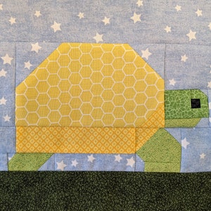 Tortoise Turtle Quilt Block Pdf Pattern - Etsy
