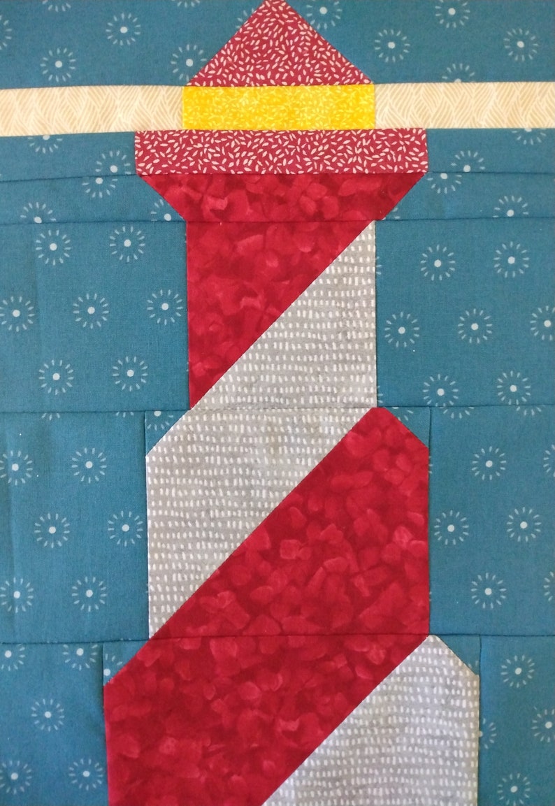Lighthouse Quilt Block Pdf Pattern - Etsy
