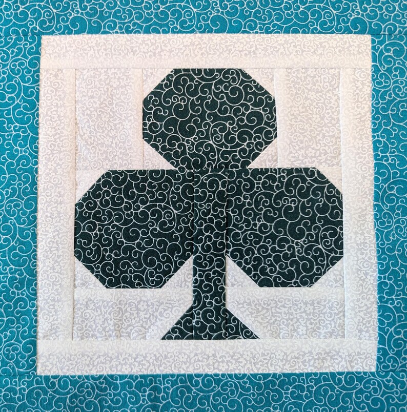 Playing Card Suits Quilt Pattern Pack, Instant Download for Club ...