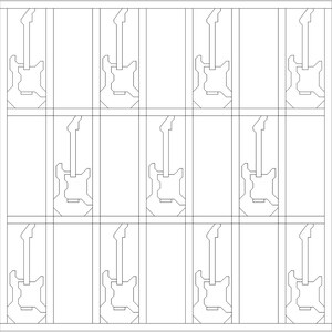 Electric Guitar Quilt Block PDF Pattern - Etsy