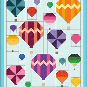 Hot Air Balloon Quilt Block PDF Pattern - Etsy