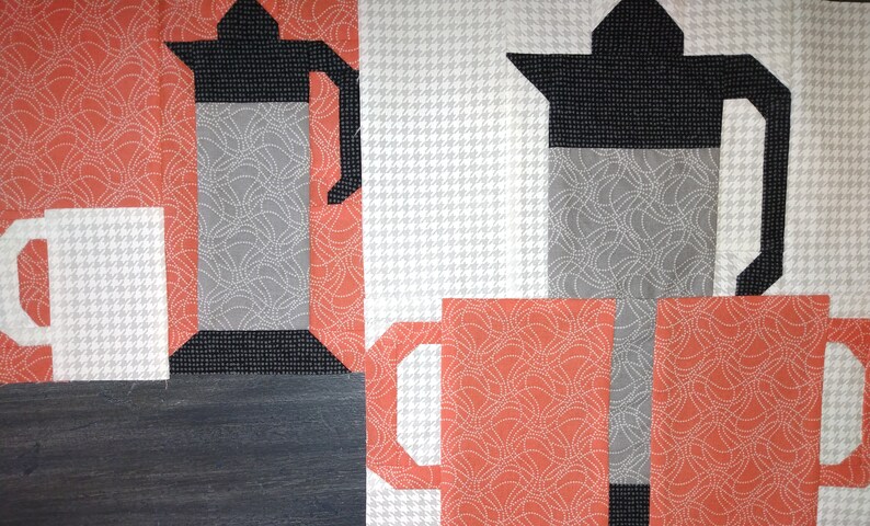Coffee for One or Two Quilt Block PDF Pattern - Etsy