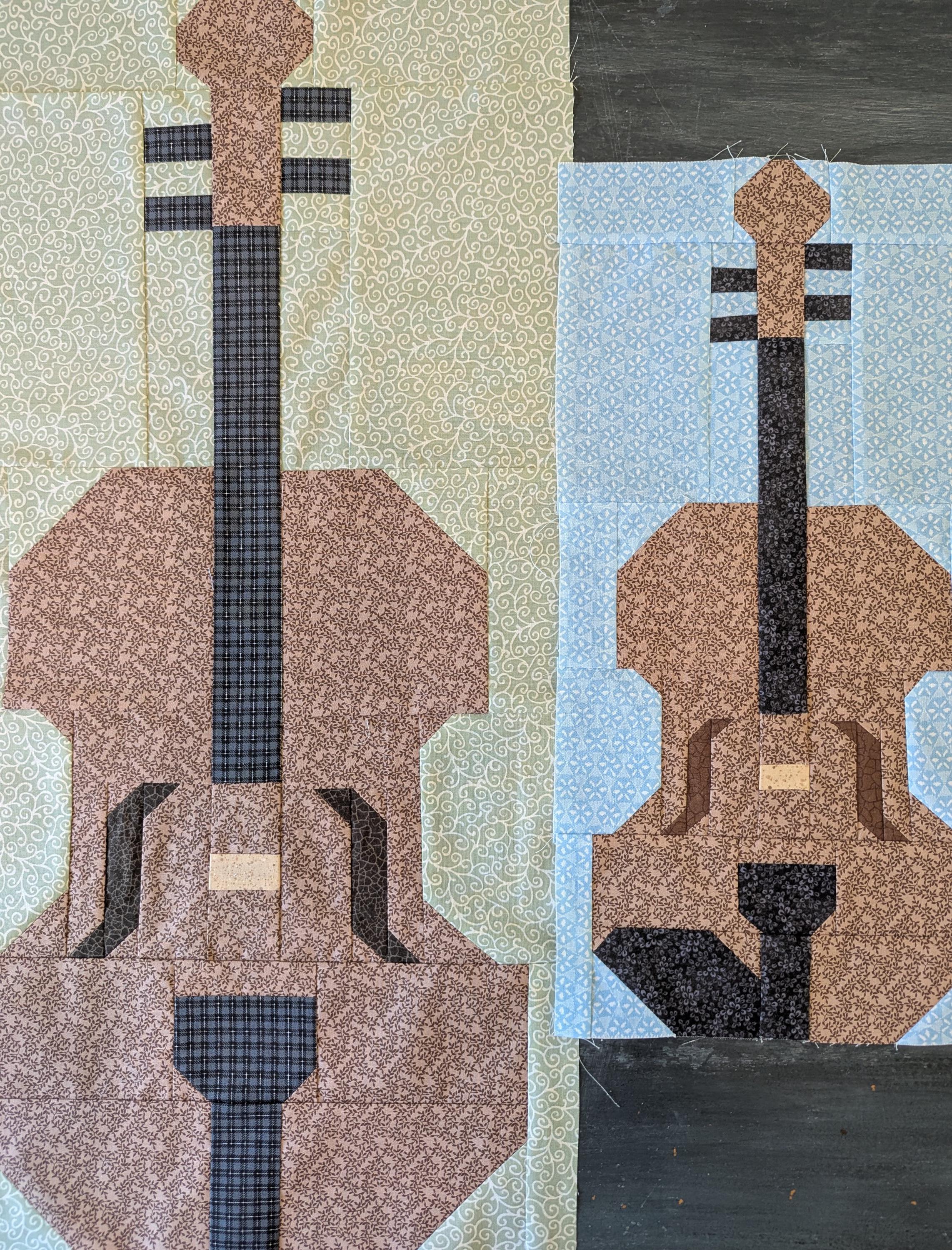 Violin & Cello Quilt Block PDF Pattern - Etsy