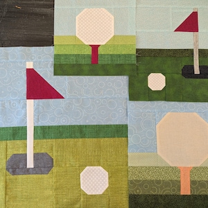 Golf Quilt Block Pdf Pattern - Etsy