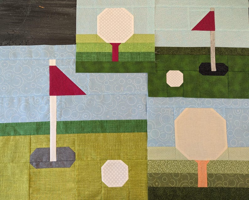 Golf Quilt Block Pdf Pattern - Etsy